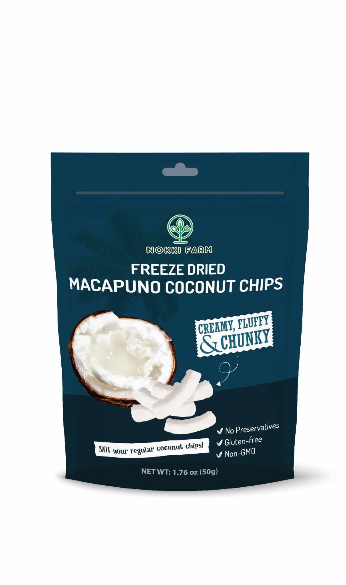 Freeze Dried Macapuno Coconut Chips – Nokki Farm