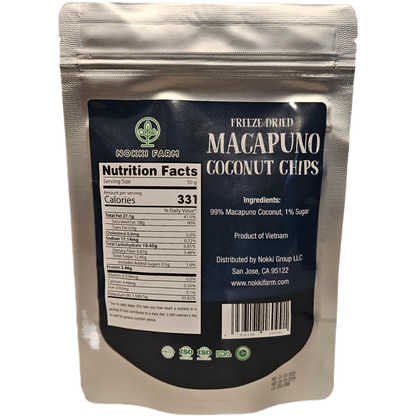 Freeze Dried Macapuno Coconut Chips – Nokki Farm