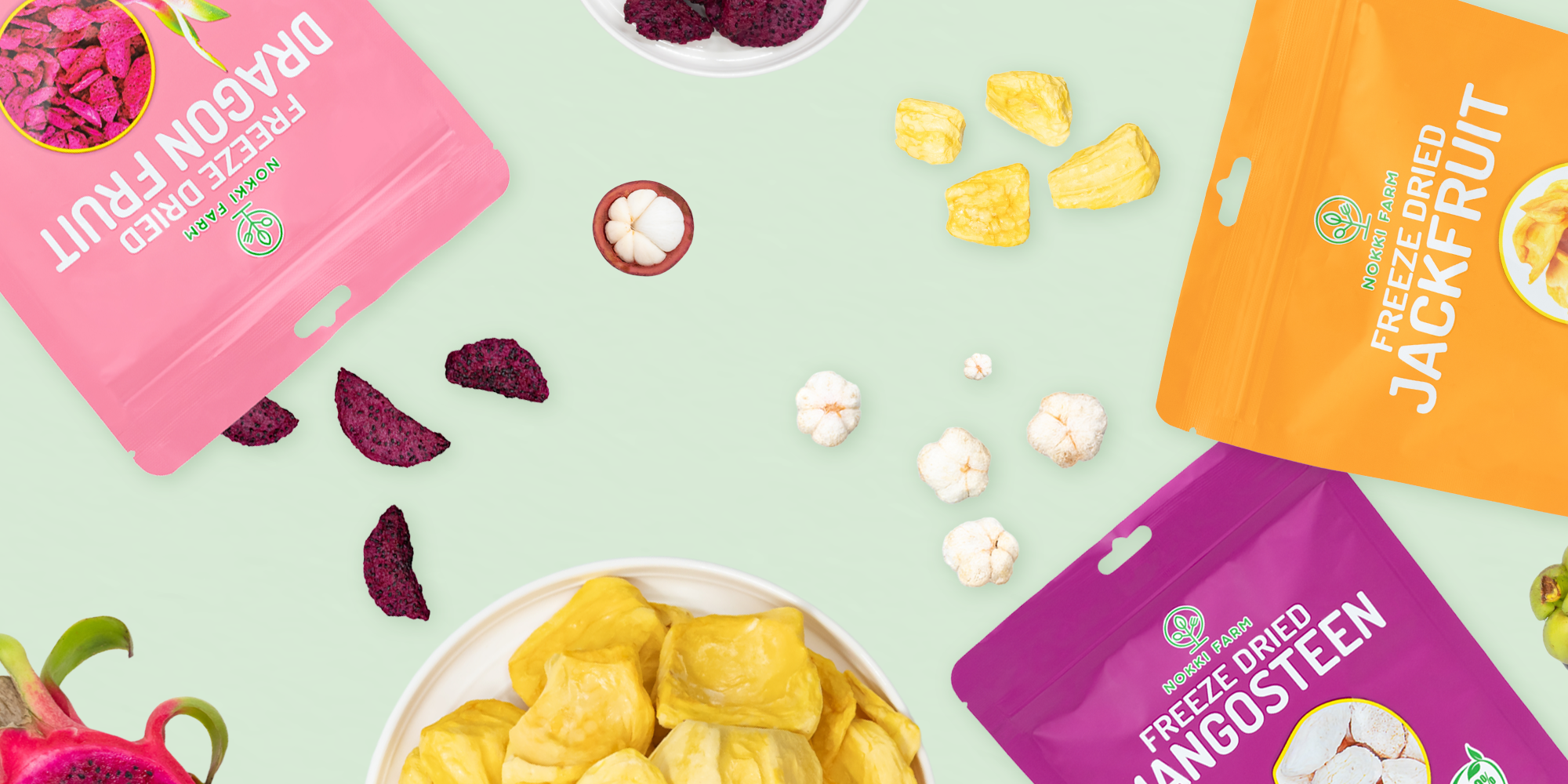 Freeze Dried Fruit Snacks From Vietnamese Farms | Nokki Farm